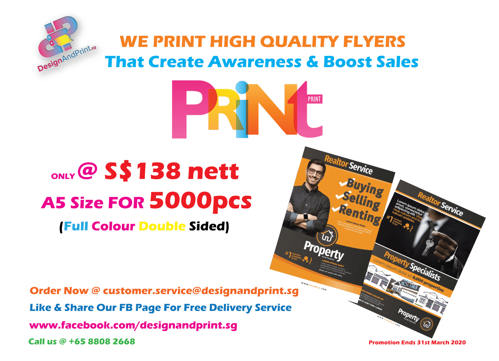 Flyers Promotion | DesignAndPrint.sg | Professional Web Design,Branding ...